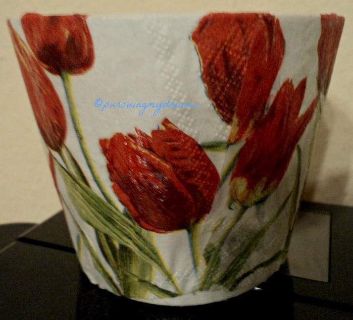 DIY Menghias Pot Bunga – Napkin Technique - Pursuing My Dreams